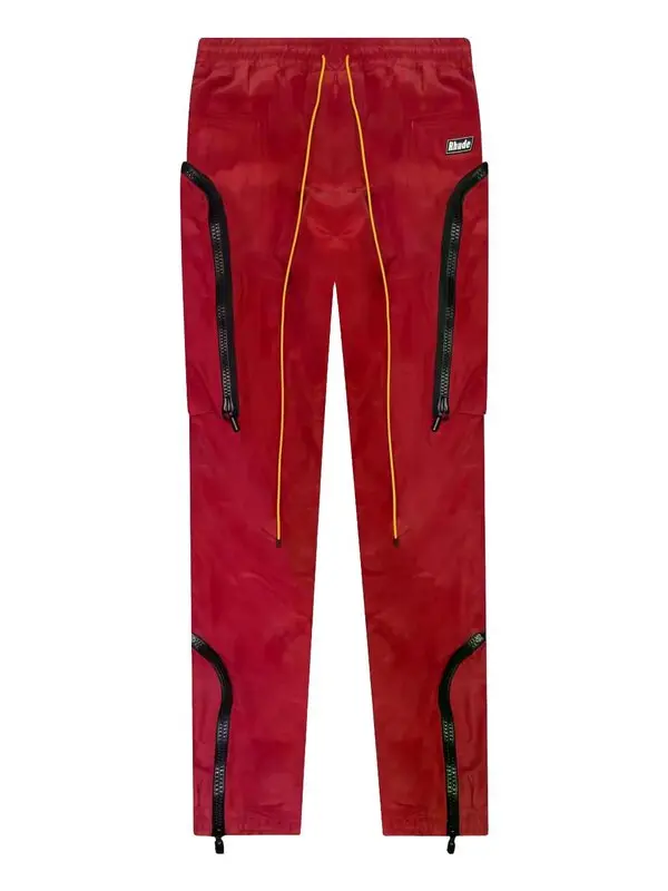 Rhude Yachting Zip-pocket Trousers - Red