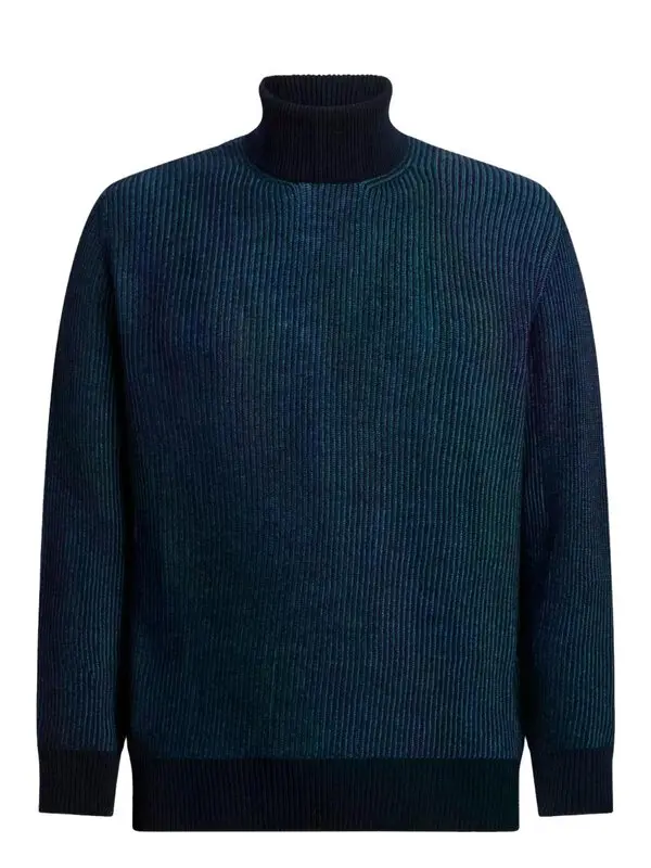 Etro Ribbed Turtleneck Sweater - Blue