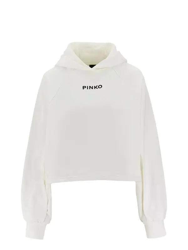 Pinko Embroidered Hoodie - White