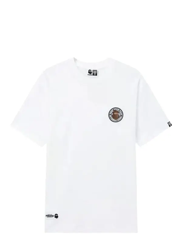 FINGERCROXX Logo-appliqué T-shirt - White