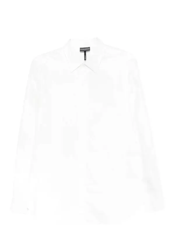 Emporio Armani Long-sleeve Cotton Shirt - White