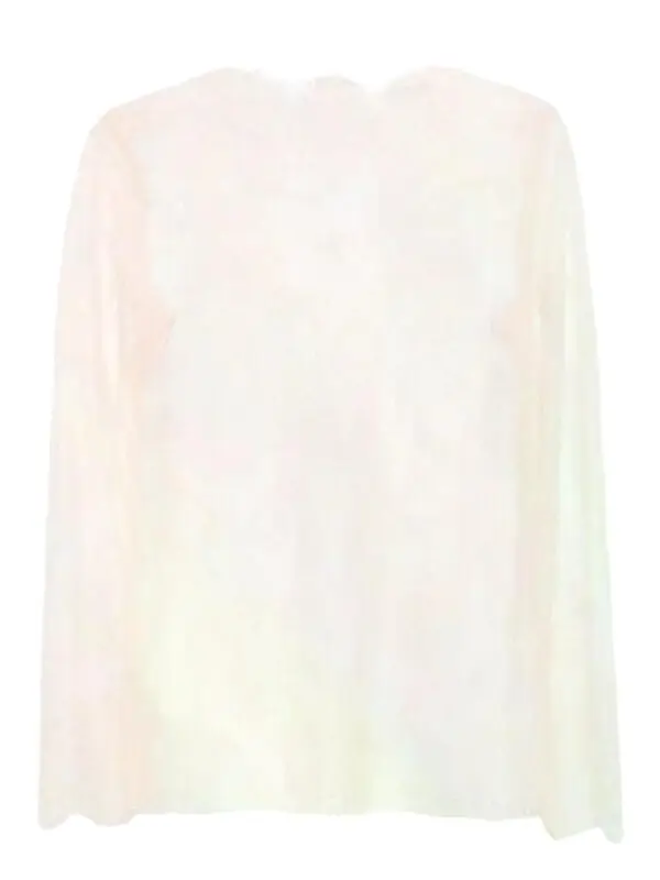 Alberta Ferretti Lace-trimmed Top - Pink