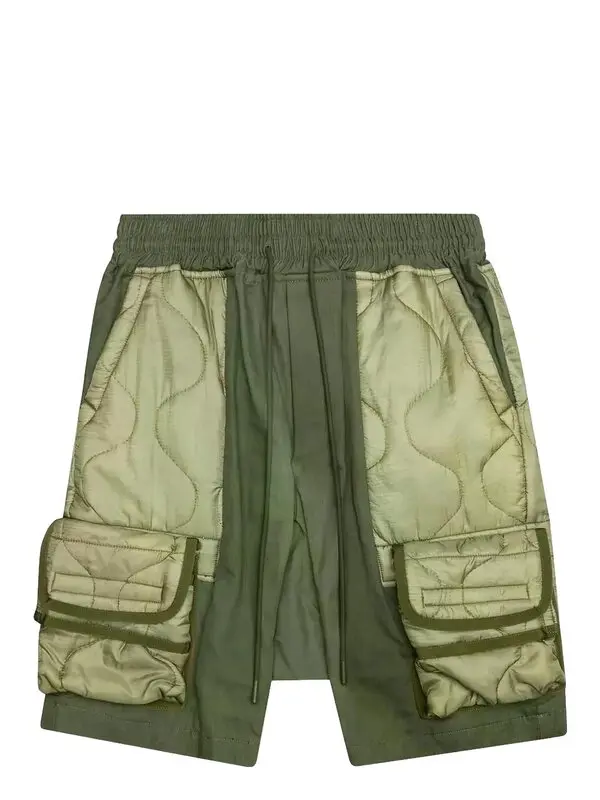 Readymade Quilted Cargo Shorts - Green