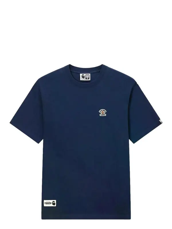 FINGERCROXX Logo-appliqué T-shirt - Blue