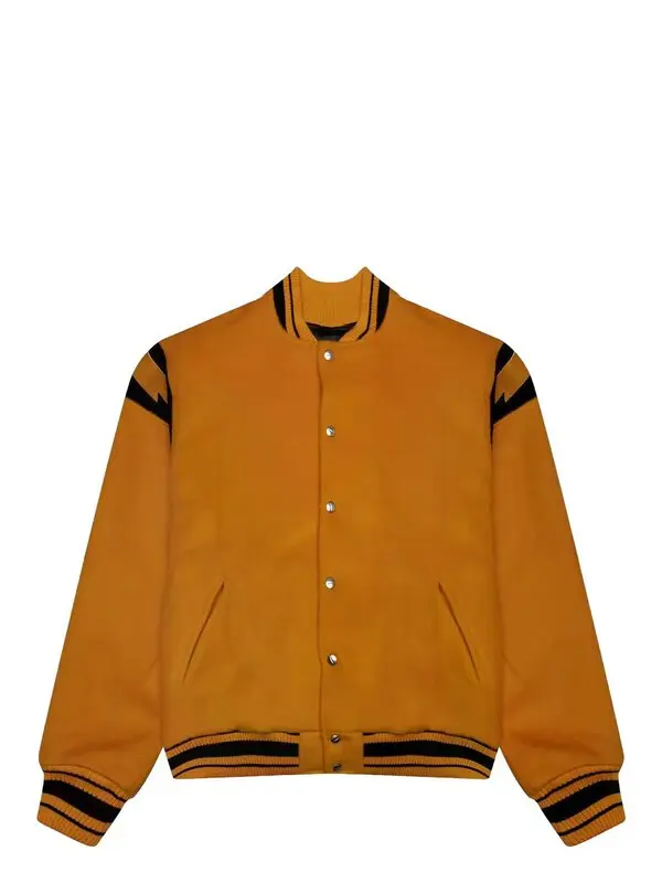 Rhude Logo-detail Bomber Jacket - Yellow