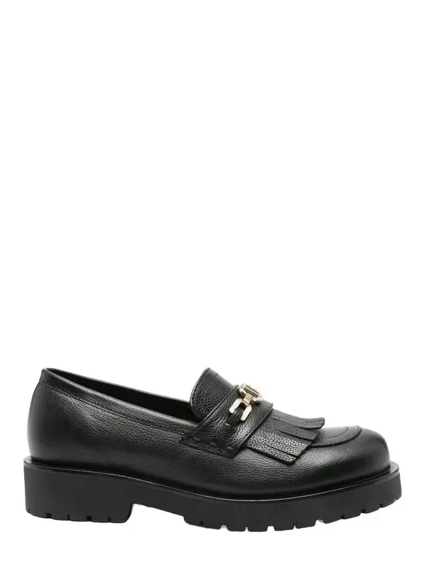 TWINSET Logo-chain Tassel Loafers - Black