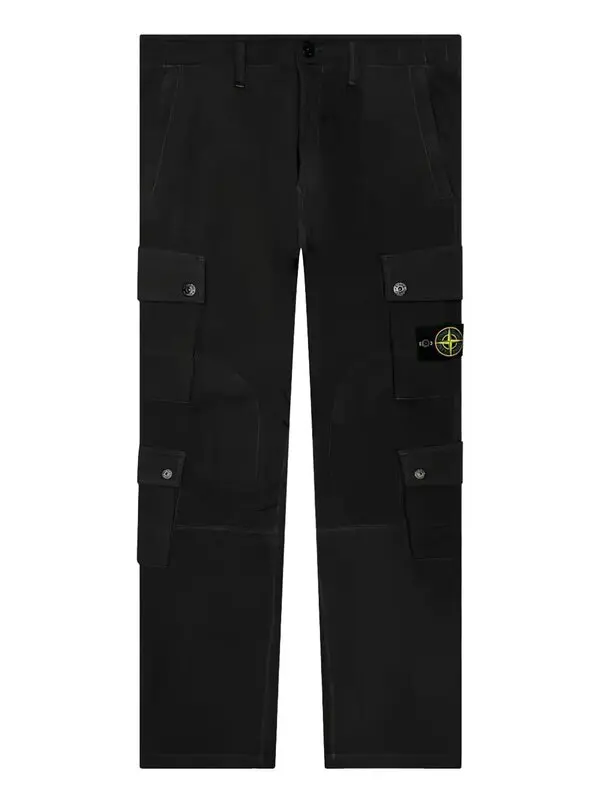 Stone Island Detachable Compass-badge Zip Trousers - Black