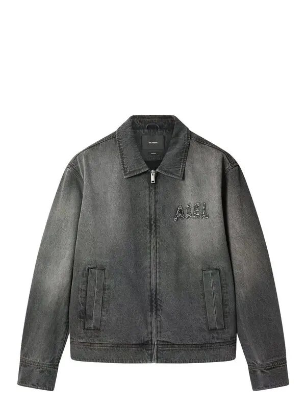 Axel Arigato Denim Zip-up Jacket - Grey