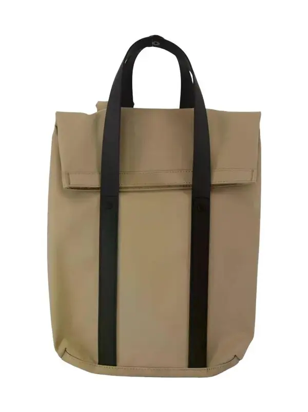Rains Flap-pocket Backpack With Shoulder Straps - Neutrals