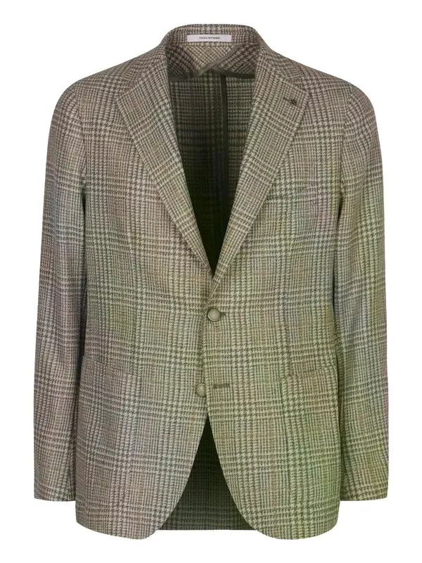 Tagliatore Prince Of Wales Check Blazer - Neutrals