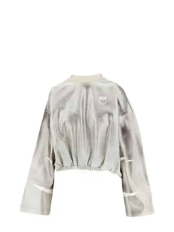 Pinko Metallic-effect Sweatshirt - Silver
