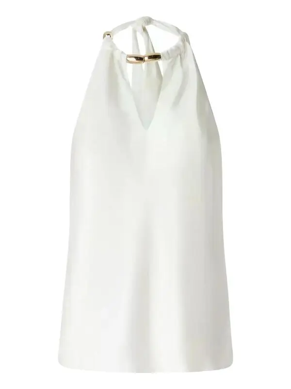 Pinko Halter-neck Blouse - White
