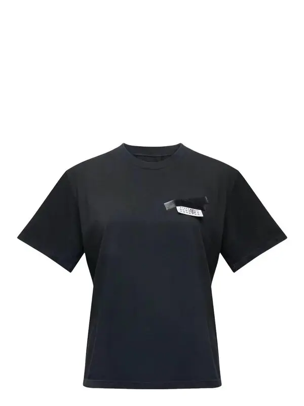 MAISON MARGIELA Logo Cotton T-shirt - Black