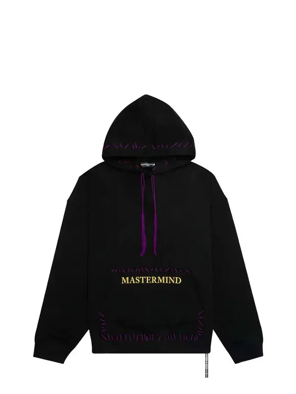 MASTERMIND WORLD Embroidered Logo Hoodie - Black