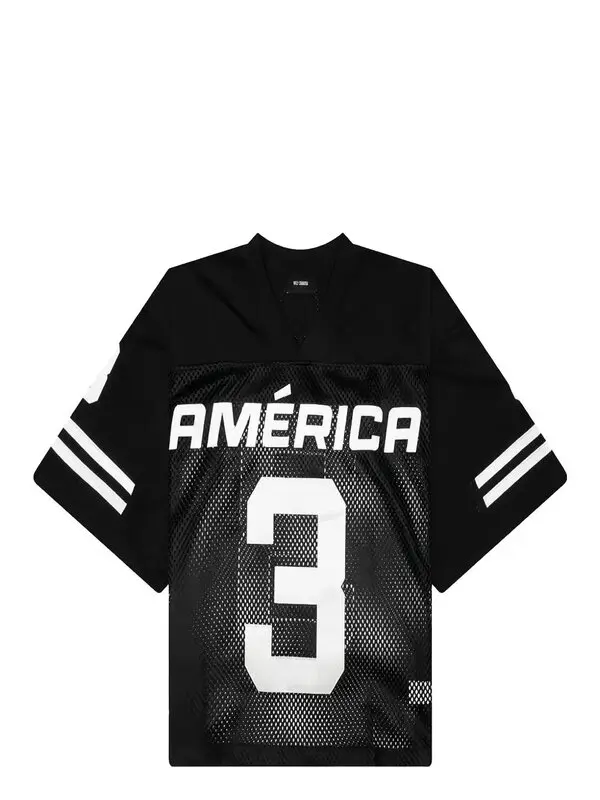 WILLY CHAVARRIA Mesh-panel Football Jersey - Black
