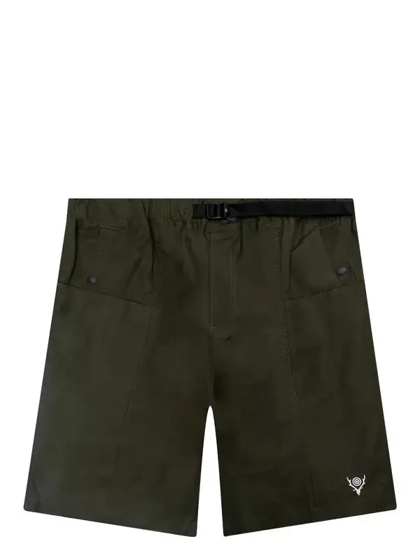 SOUTH2 WEST8 Logo Detail Cargo Shorts - Green