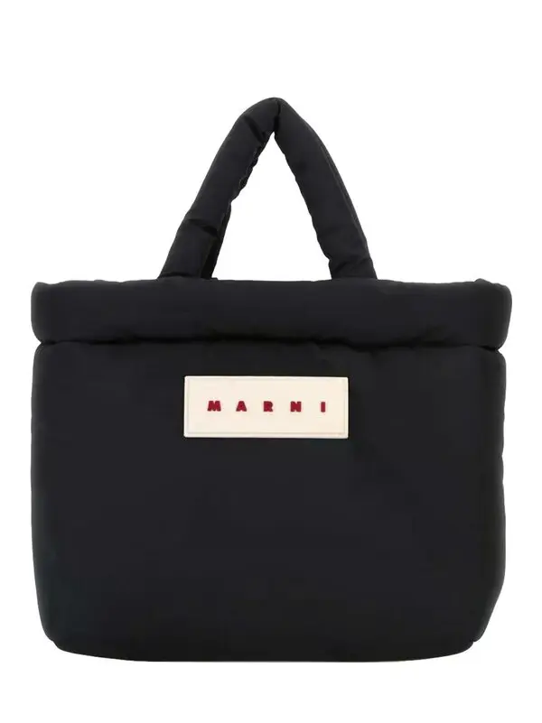 Marni Large Puff Tote Bag - Black