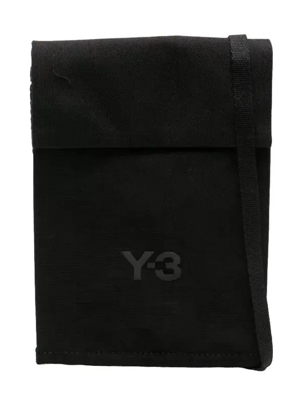 Y3 Logo-print Messenger Bag - Black