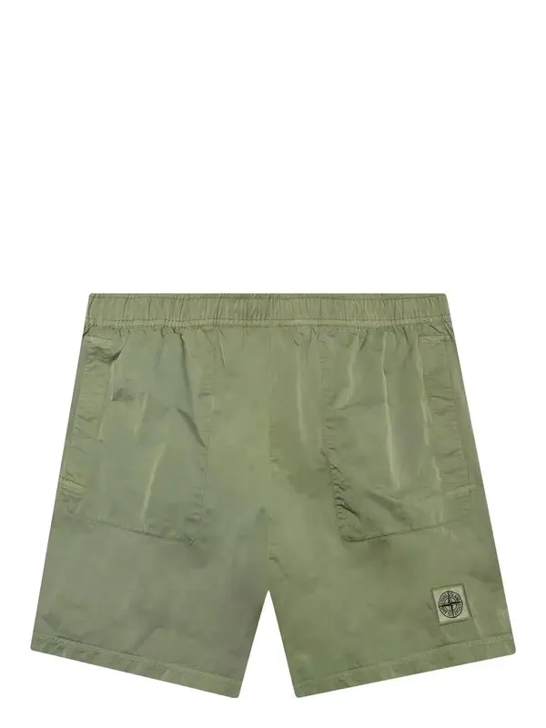 Stone Island Logo-patch Swim Shorts - Green