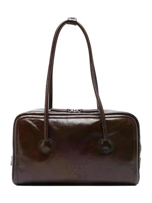 MARGESHERWOOD Boston Leather Shoulder Bag - Brown