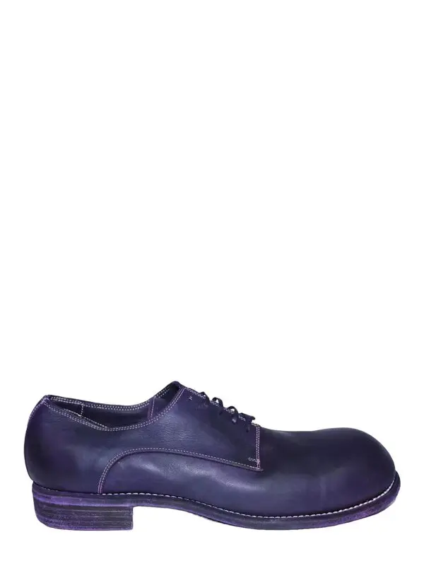 Guidi Lace-up Round-toe Boots - Purple