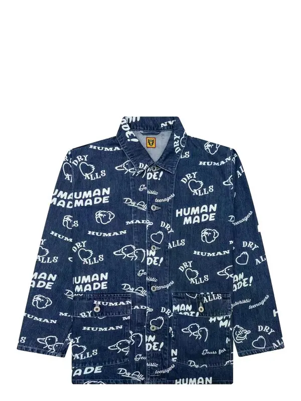 HUMAN MADE All-over Print Denim Jacket - Blue