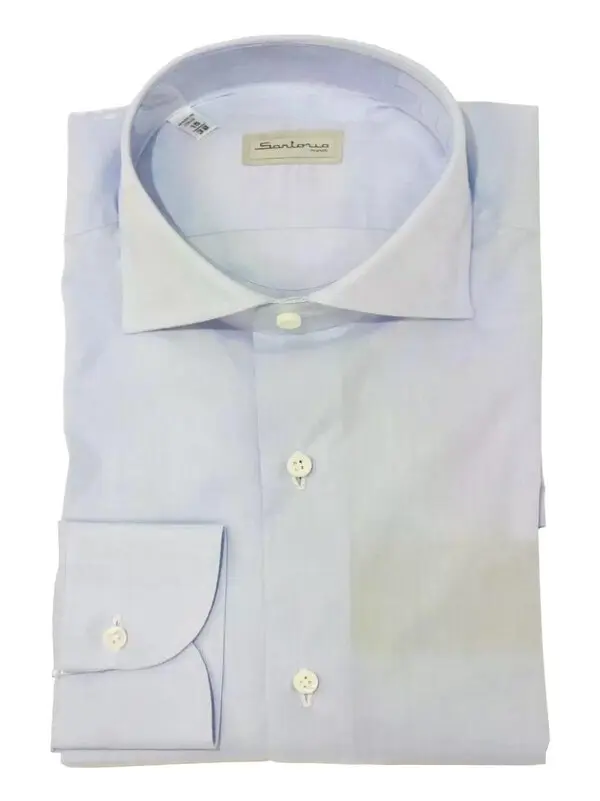 SARTORIO NAPOLI Cotton Button-down Shirt - Blue