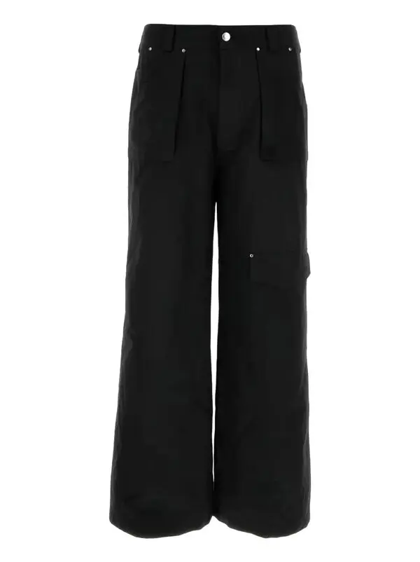 Alexander McQueen Pocket Cotton Trousers - Black