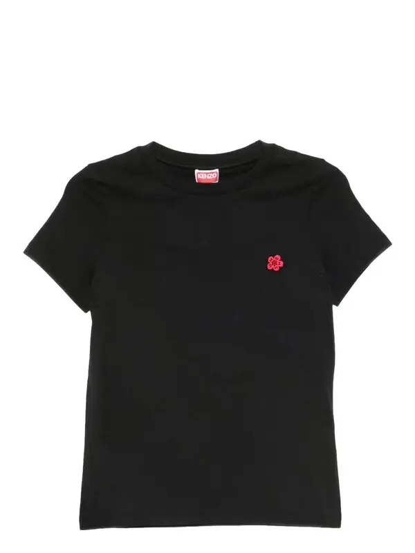 Kenzo Boke Flower Embroidered T-shirt - Black