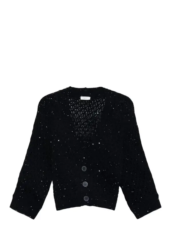 Peserico Sequin-embellished Cardigan - Blue