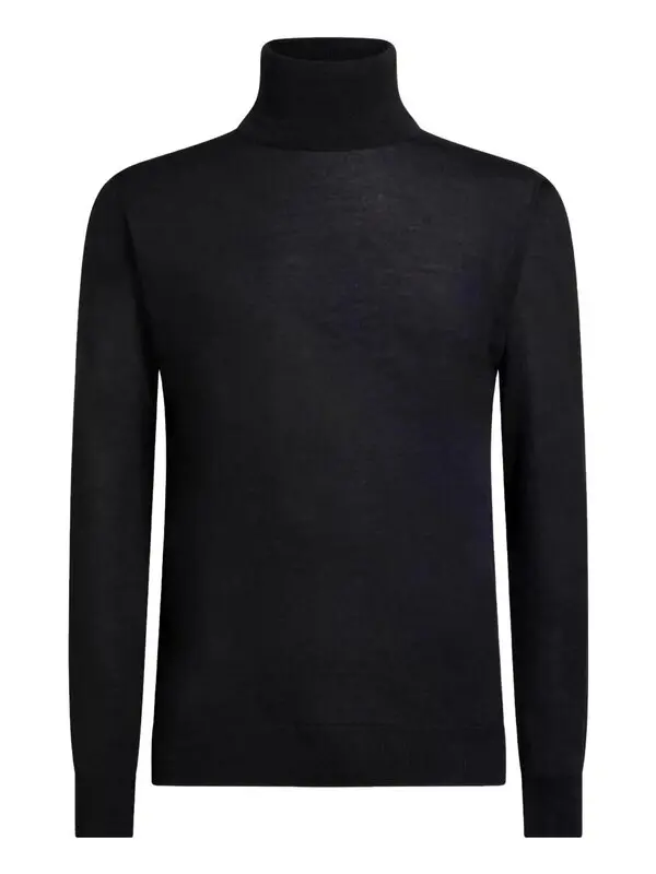 Etro Cashmere Silk Turtleneck Sweater - Black
