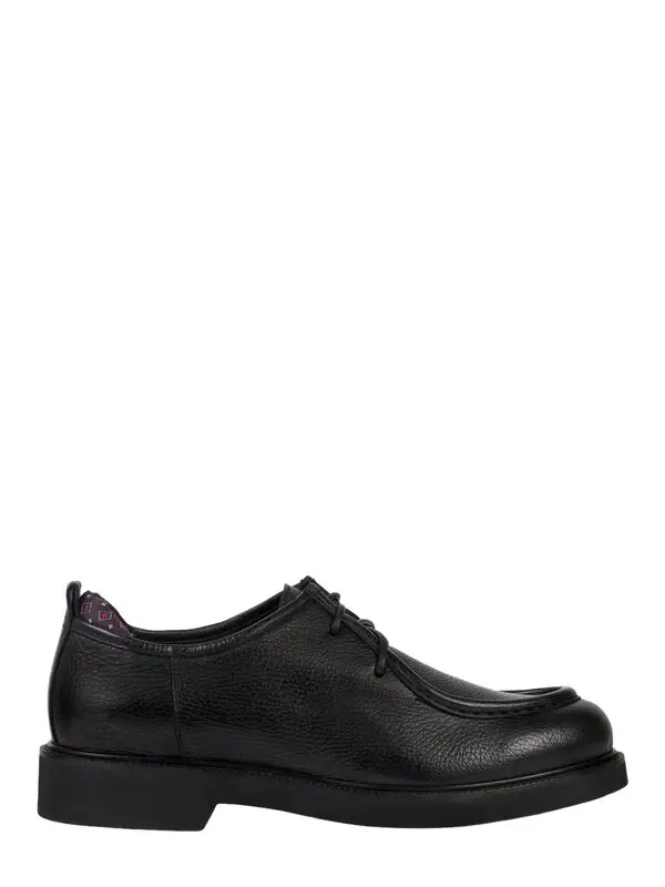 Etro Leather Lace-up Derby Shoes - Black