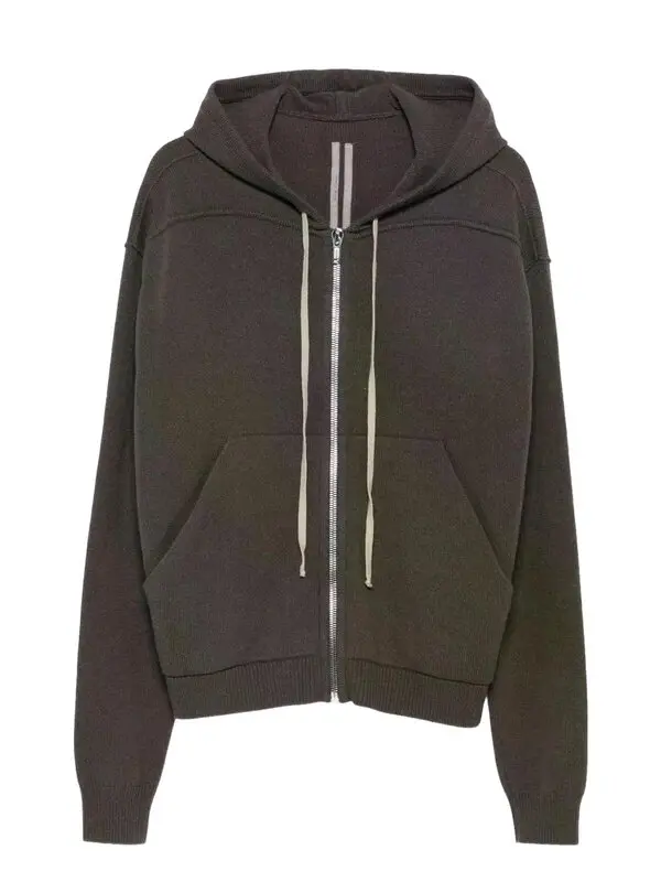 Rick Owens Zip-up Hoodie - Brown