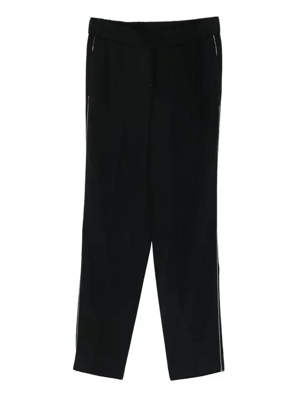 Peserico Elasticated Waistband Trousers - Black