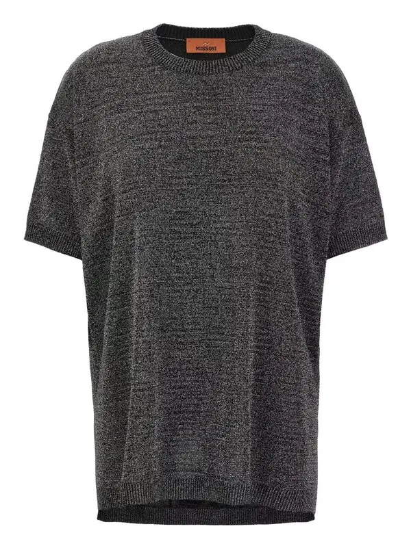 Missoni Metallic Crew-neck T-shirt - Grey