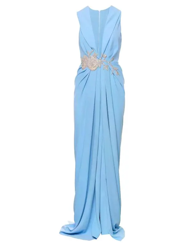 ANA RADU Embellished Maxi Dress - Blue