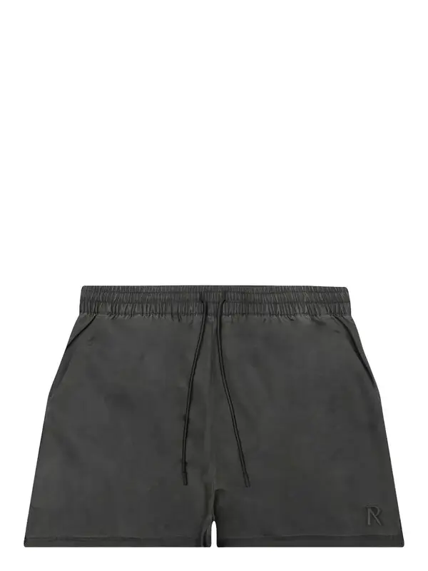 REPRESENT Logo-embroidered Swim Shorts - Black