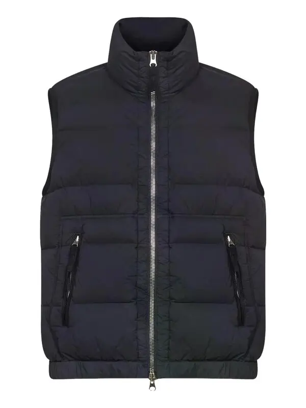 Stone Island Padded Zip Vest - Blue