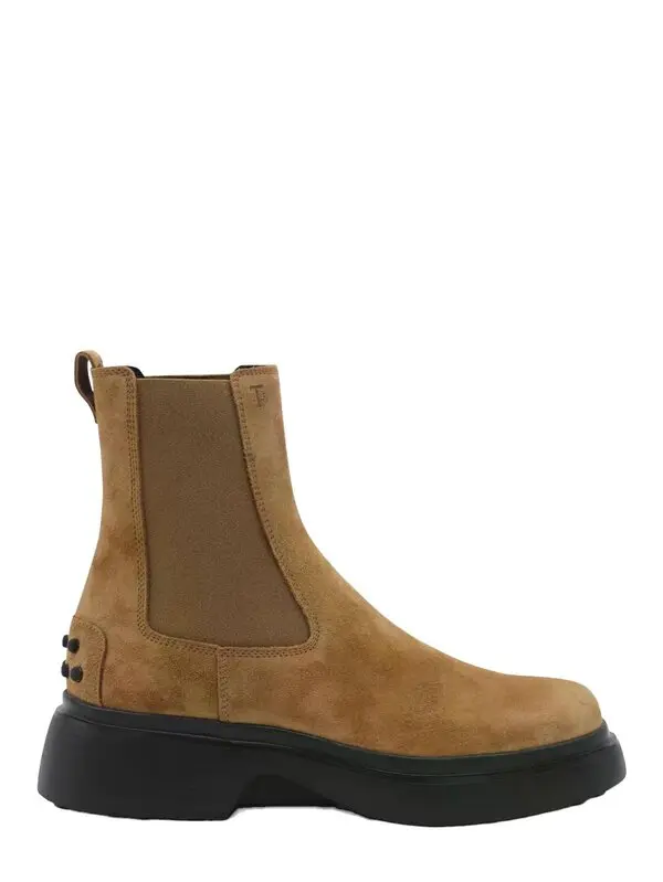TOD'S Elastic-panel Chelsea Boots - Neutrals