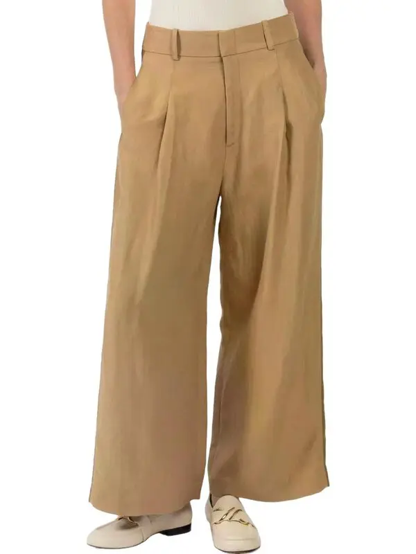 Smythe Pleated Side-stripe Trousers - Neutrals