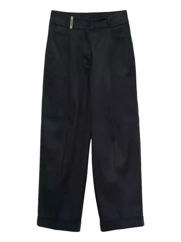 Peserico Pleat-detail Trousers - Blue