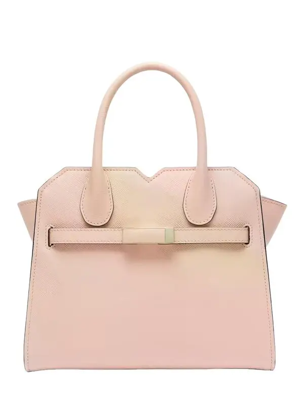 VALEXTRA Mini Milano Leather Handbag - Pink