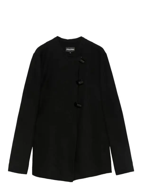 Emporio Armani Asymmetric Jacket - Black