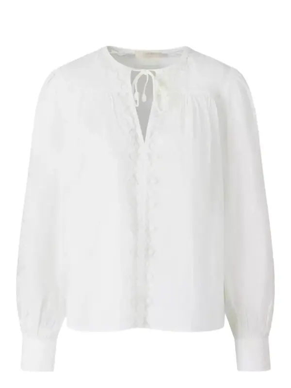 Ulla Johnson Embroidered Lace-insert Blouse - White