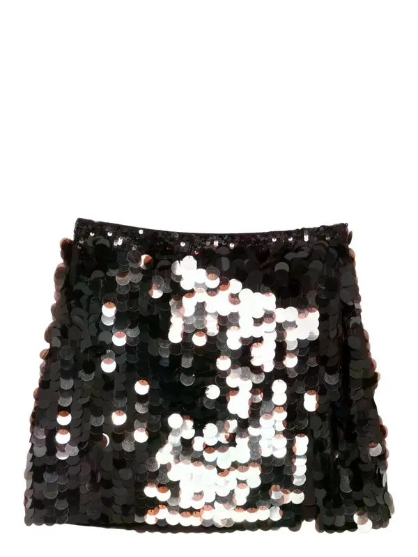 P.a.r.o.s.h Sequin-embellished Mini Skirt - Brown