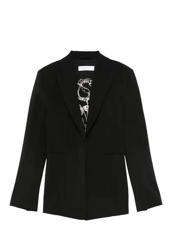 Patrizia Pepe Crepe Blazer - Black