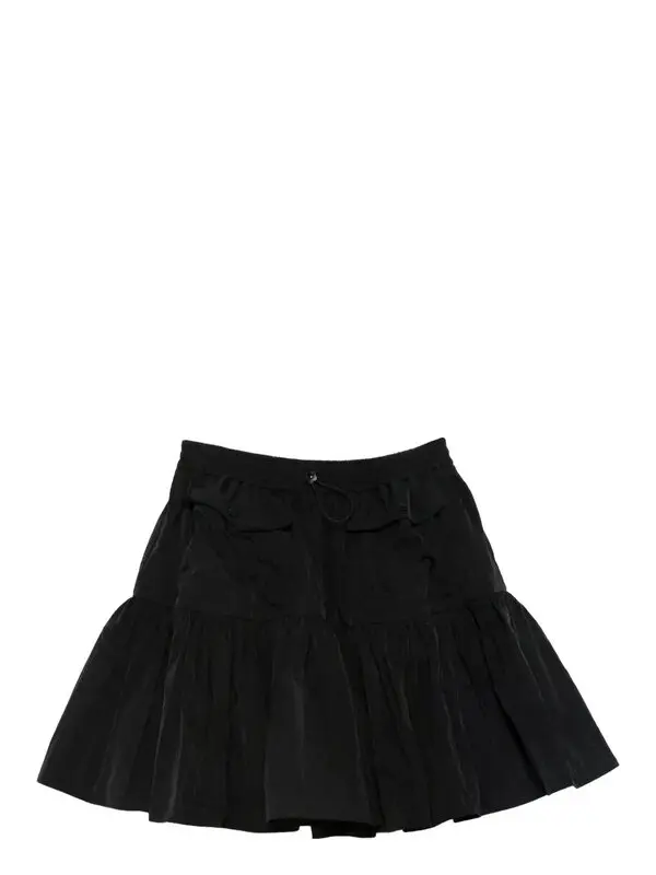 Cecilie Bahnsen Ruffled Drawstring Skirt - Black