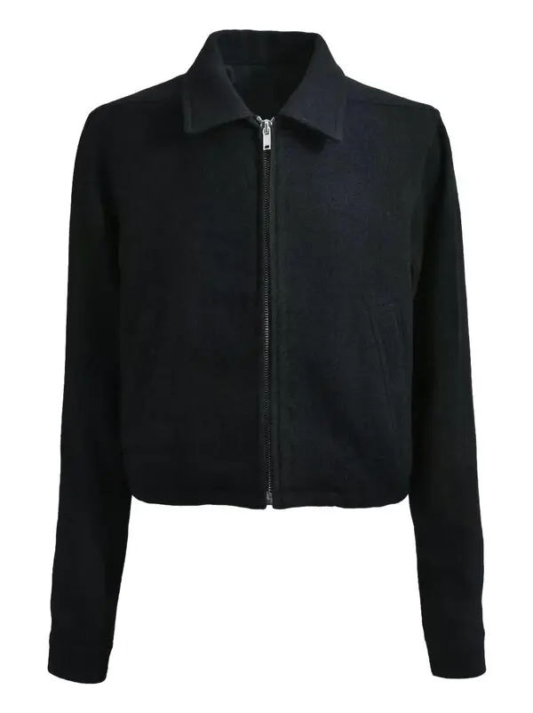 Rick Owens Zip-up Wool Jacket - Black
