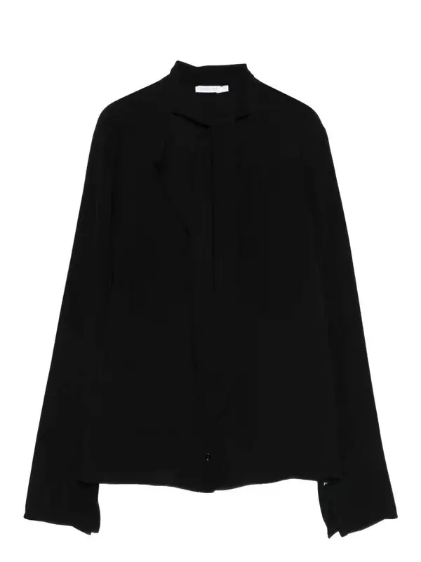 Patrizia Pepe Long Sleeve Blouse - Black