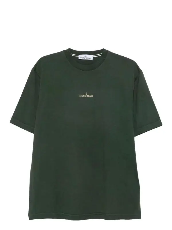 Stone Island Logo-print T-shirt - Green